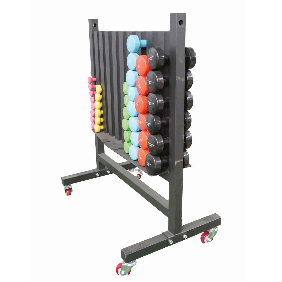 Leaderfit’ Equipement | Rack haltères roulant - seul ou avec haltères