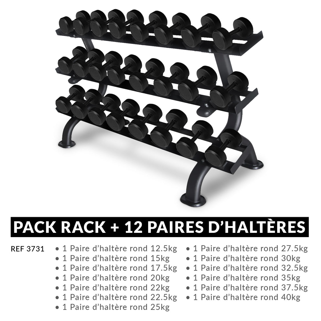 RACK HALTÈRES RONDS – Leaderfit’ Equipement