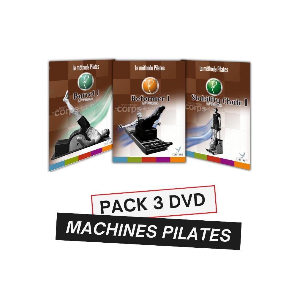 PACK 3 DVD FORMATION MACHINES PILATES – Leaderfit’ Equipement